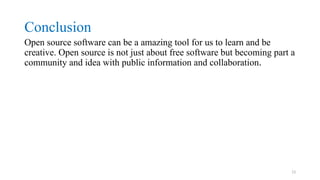 Open source software ,meaning concpet advantages and disadvantages gent ppt 2024.ppt