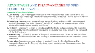 Open source software ,meaning concpet advantages and disadvantages gent ppt 2024.ppt
