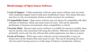 Open source software ,meaning concpet advantages and disadvantages gent ...