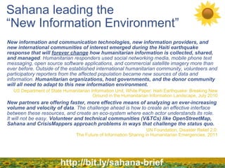 Sahana Software Foundation Overview Brief - Long | PPT