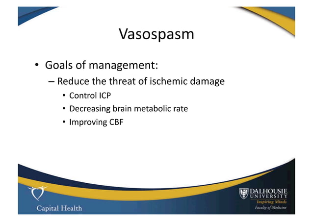 Subarachnoid hemorrhage and Vasospasm | PDF
