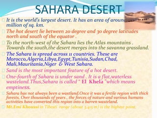 Sahara class VII | PPT