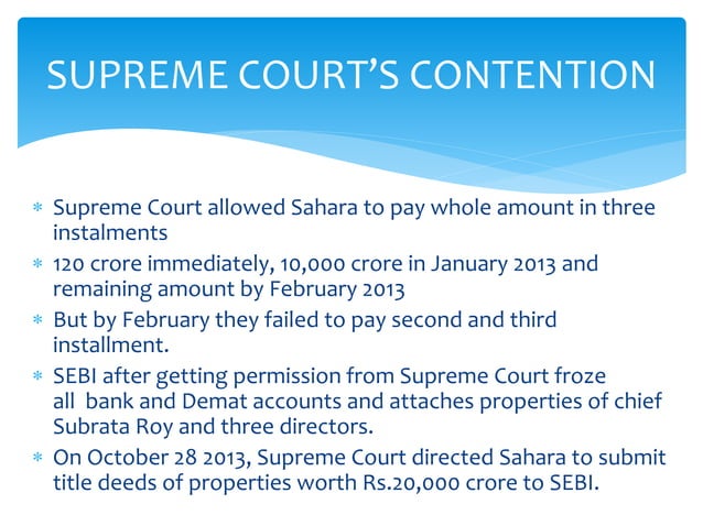 THE CURIOUS CASE OF SAHARA INDIA PARIWAR | PPT
