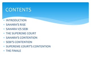 THE CURIOUS CASE OF SAHARA INDIA PARIWAR | PPT