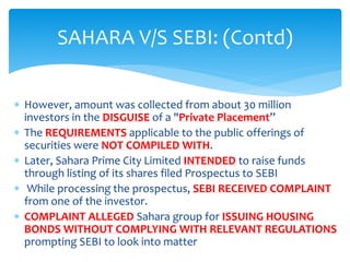 THE CURIOUS CASE OF SAHARA INDIA PARIWAR | PPTX