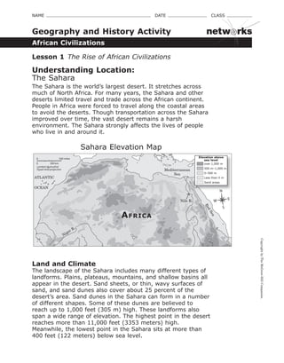 Sahara | PDF | Africa Travel | Travel Locations