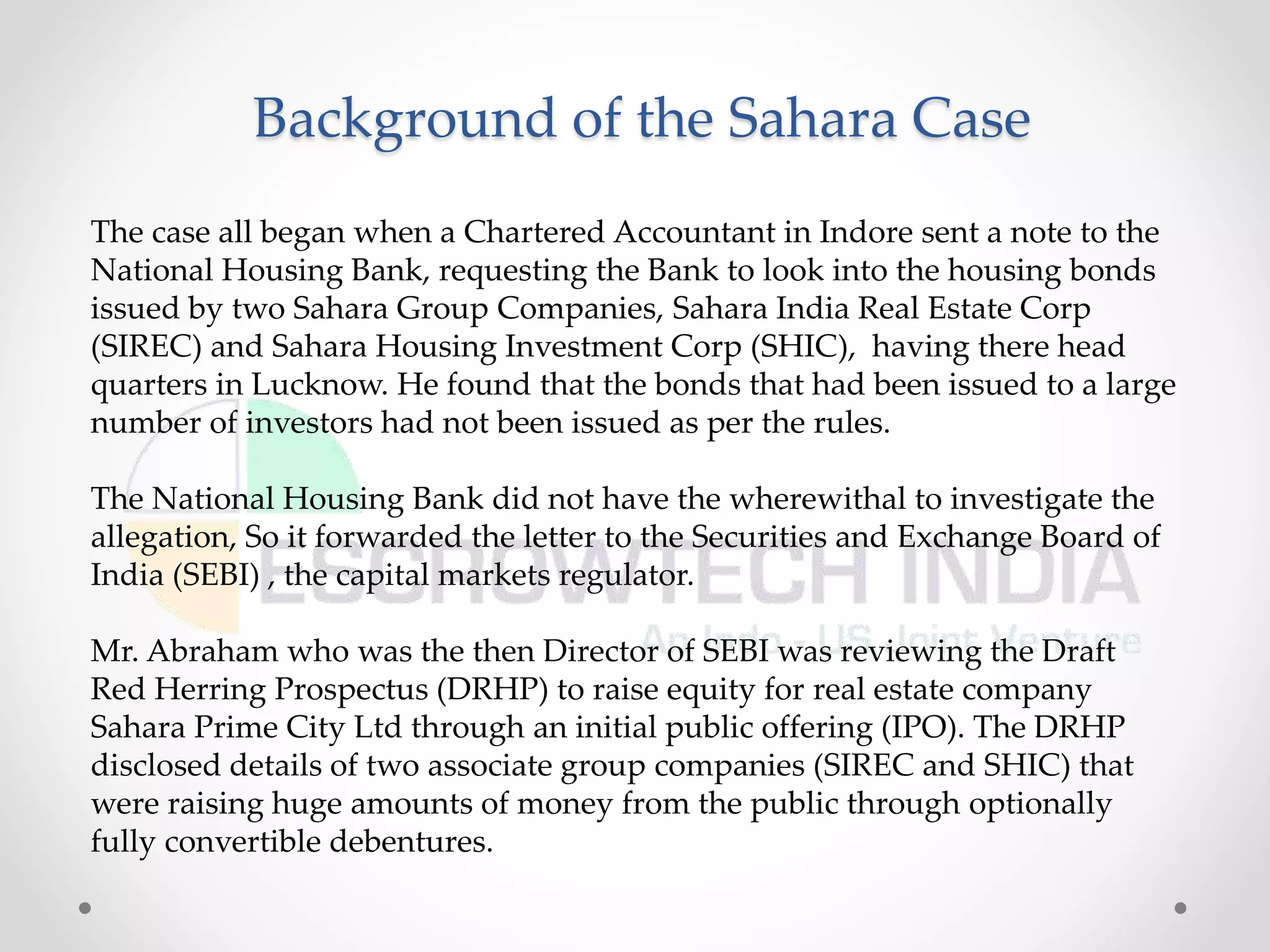 Sahara case | PPTX