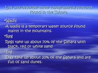 Sahara desert | PPT