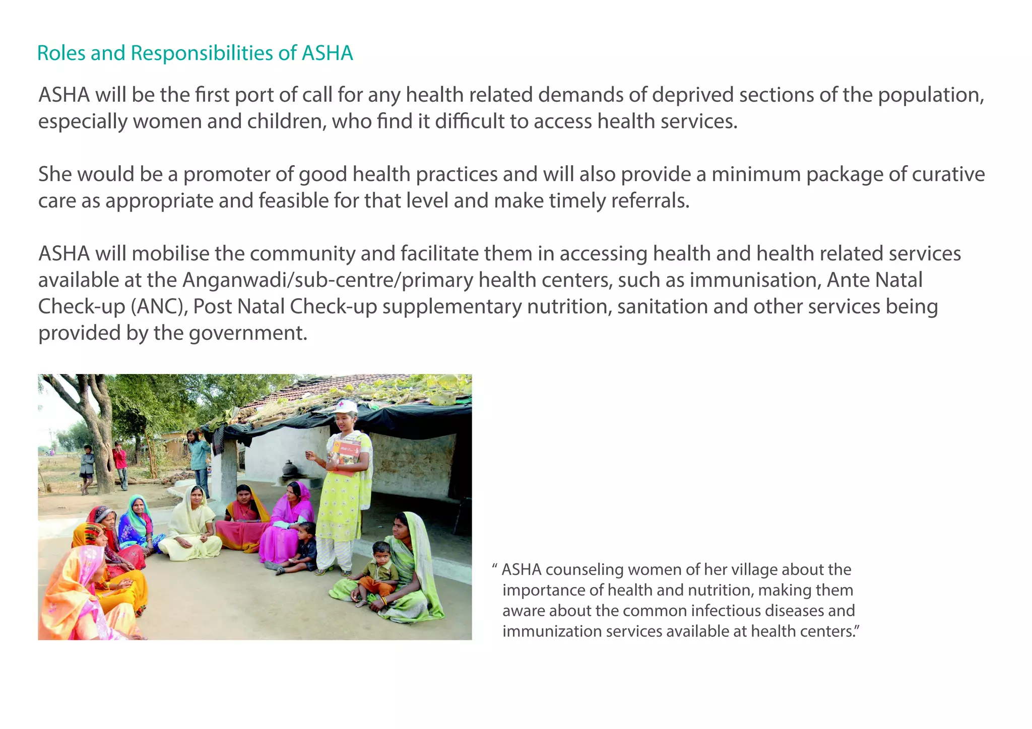 Sahara for asha worker | PDF | Women\'s Health | Healthy Living