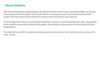 Sahara for asha worker | PDF