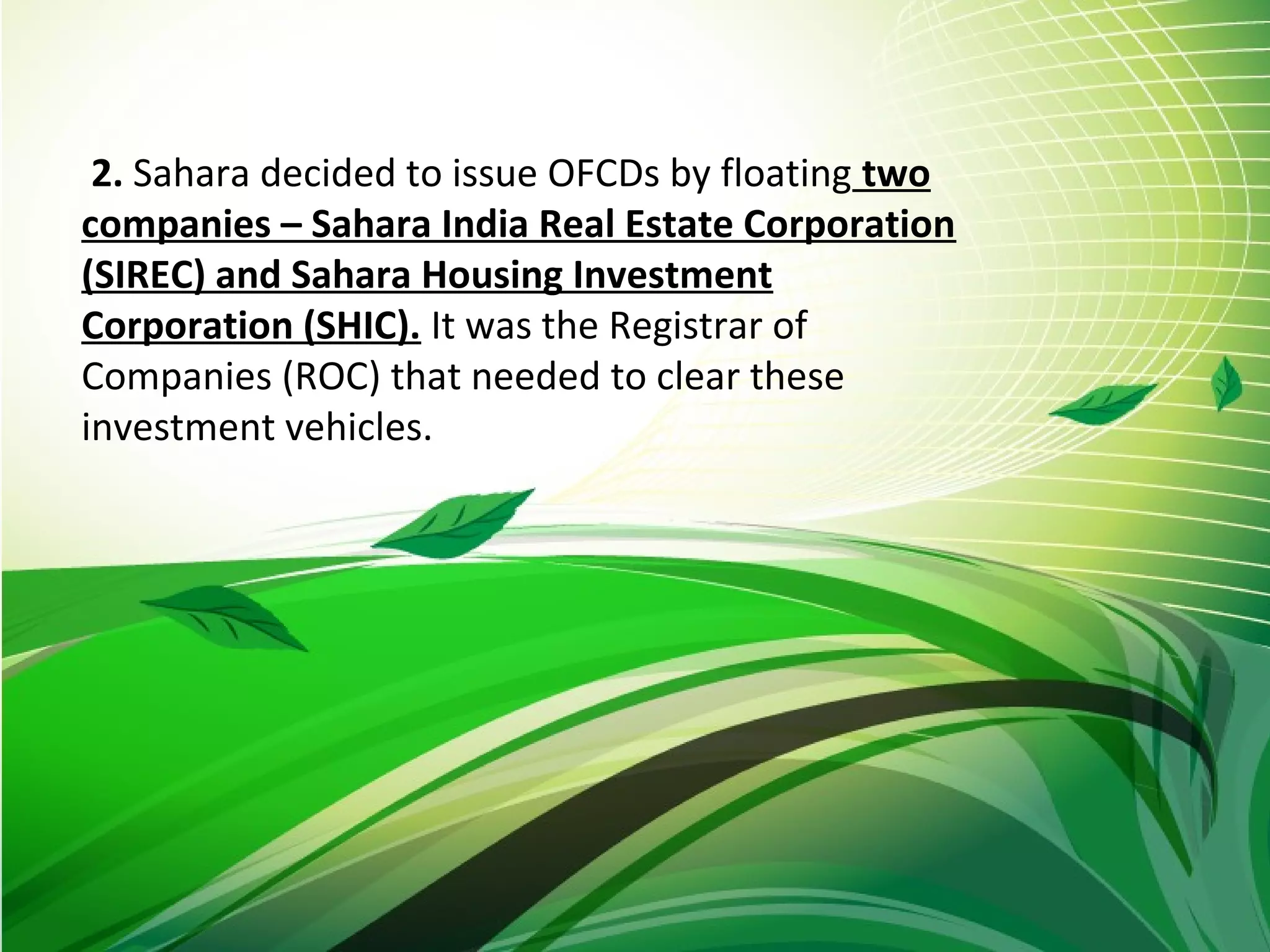 Sahara group v/s SEBI | PPT