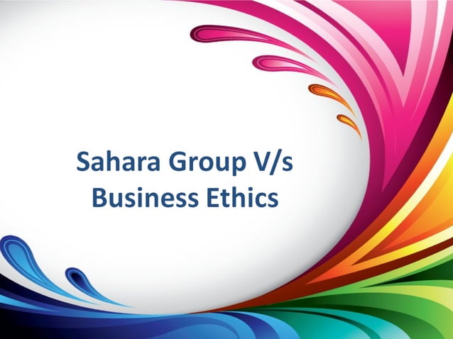 Sahara group v/s SEBI | PPT