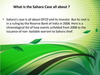 Sahara group v/s SEBI | PPT