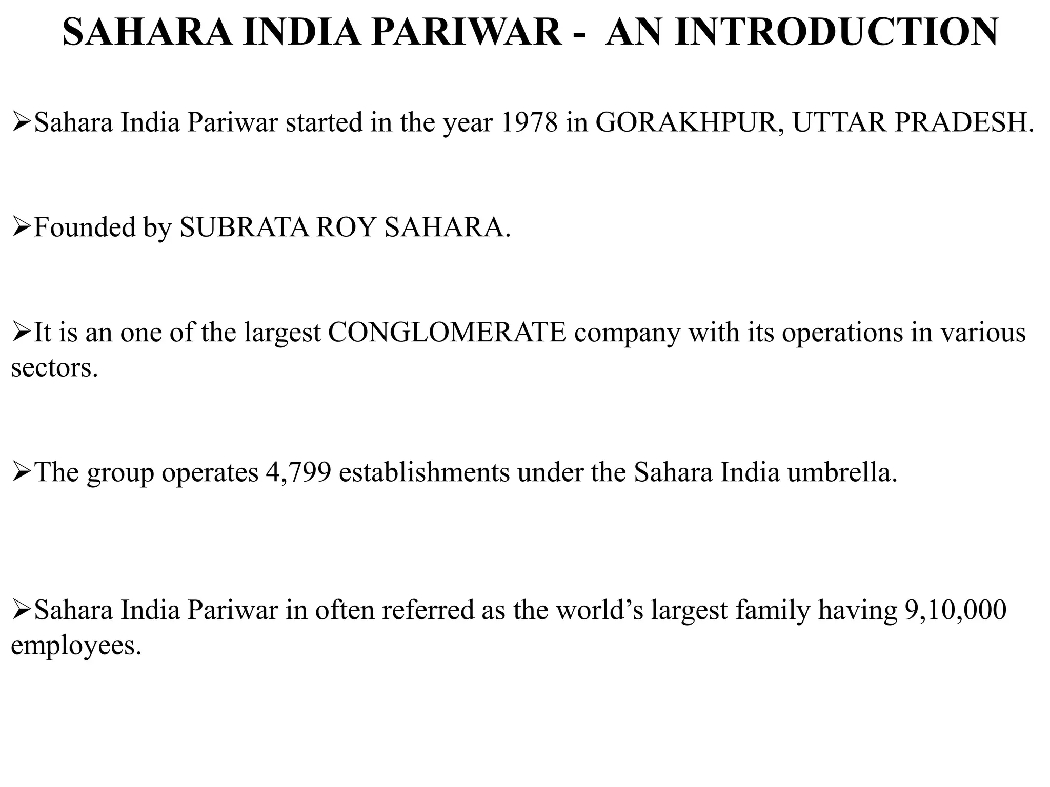 SAHARA India Pariwar | PPTX