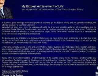 Sahara india pariwar | PPT