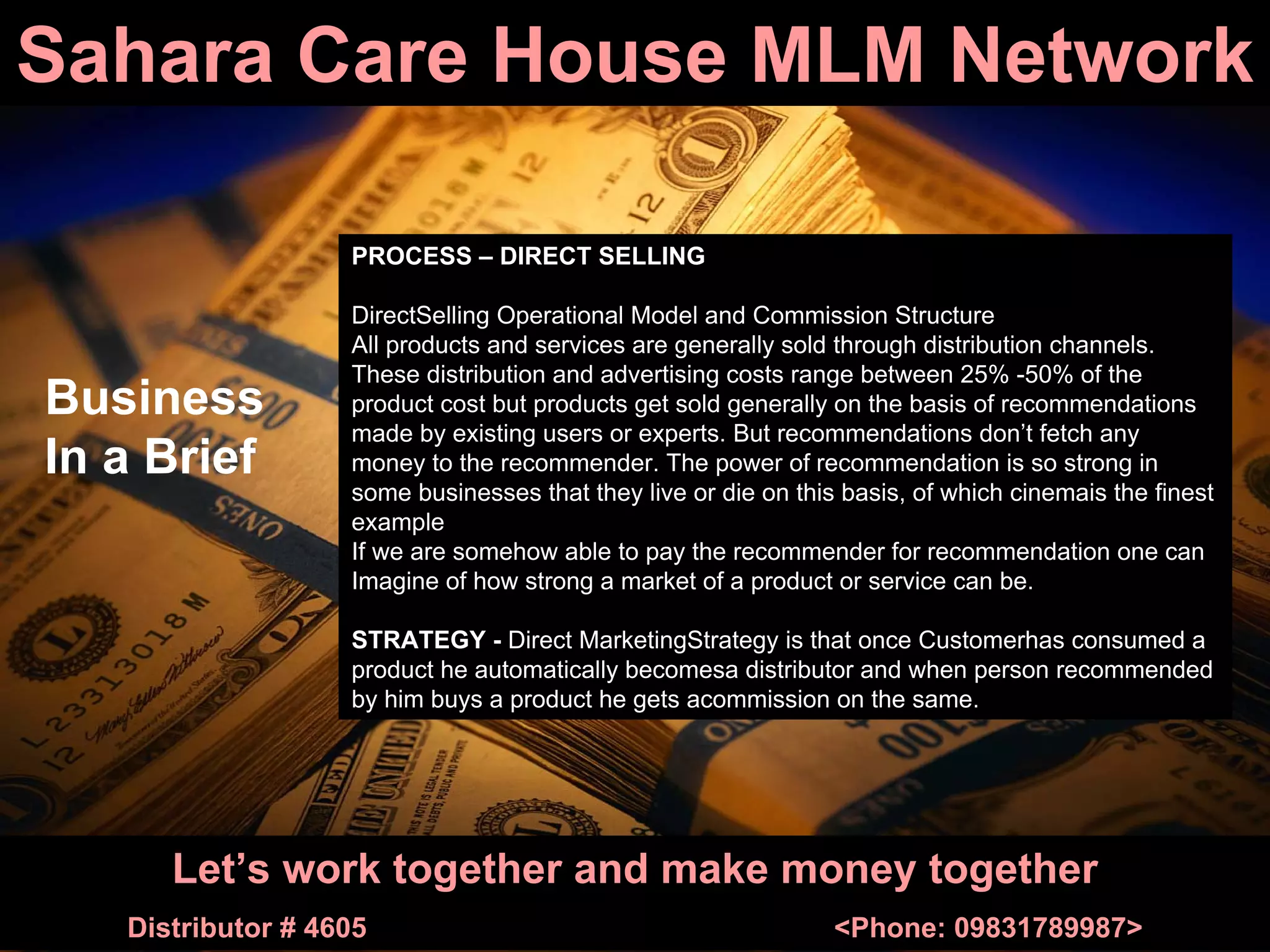 Sahara Network Rajib Ghosh | PPT