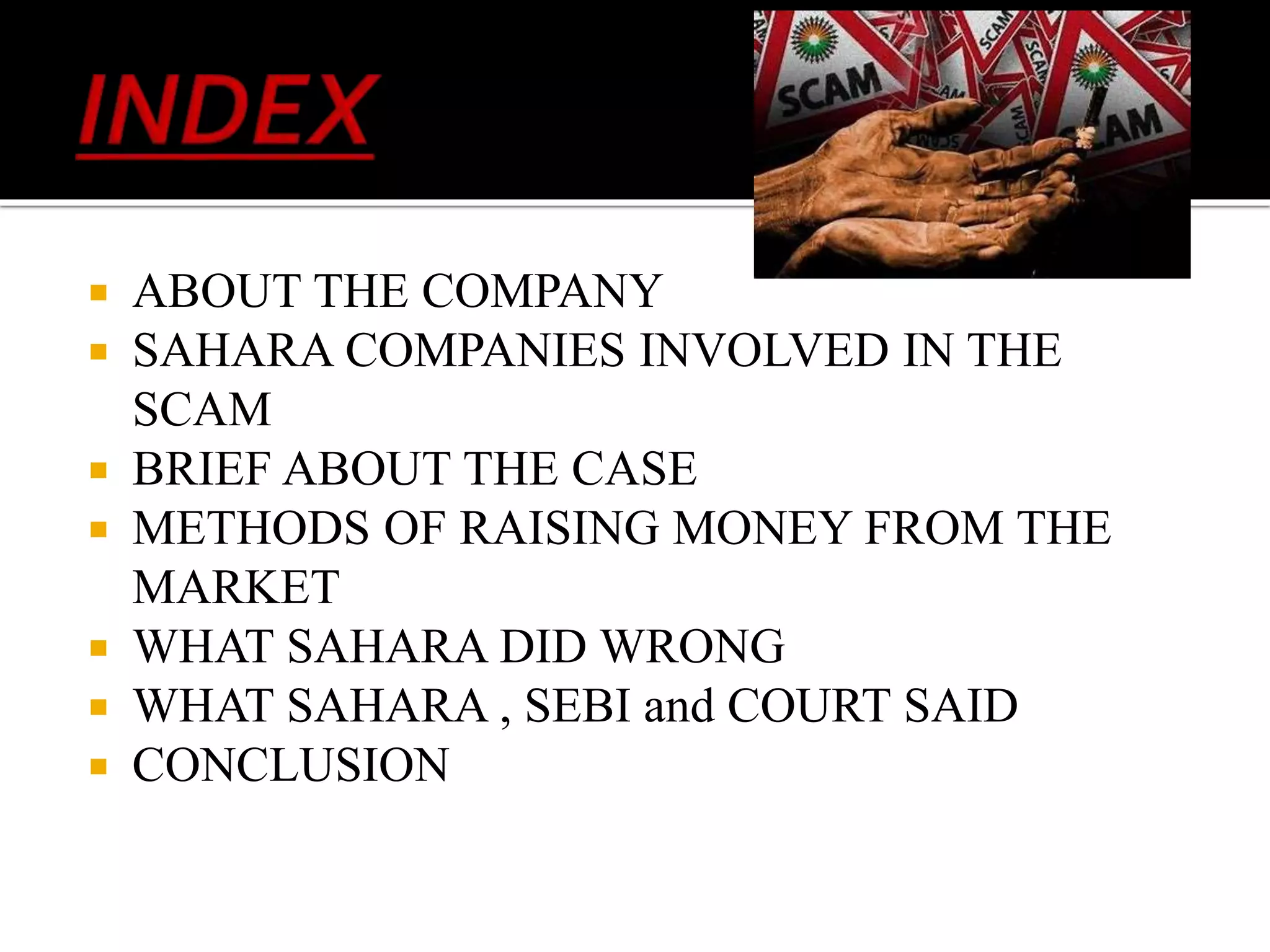 Sahara scam | PPTX