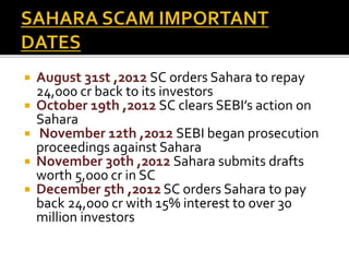 Sahara scam | PPTX