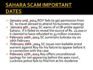 Sahara scam | PPTX