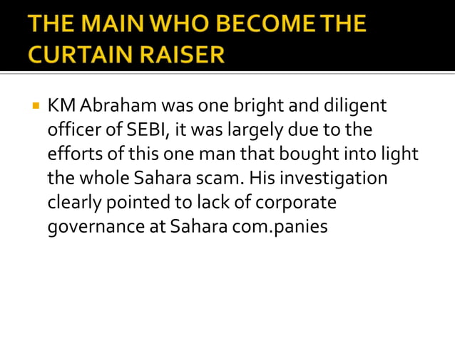 Sahara scam | PPTX | Business Accounting & Finance | Business