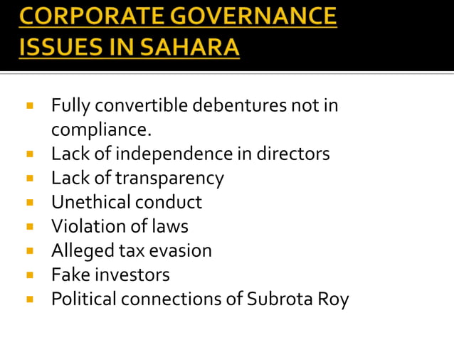 Sahara scam | PPTX | Business Accounting & Finance | Business