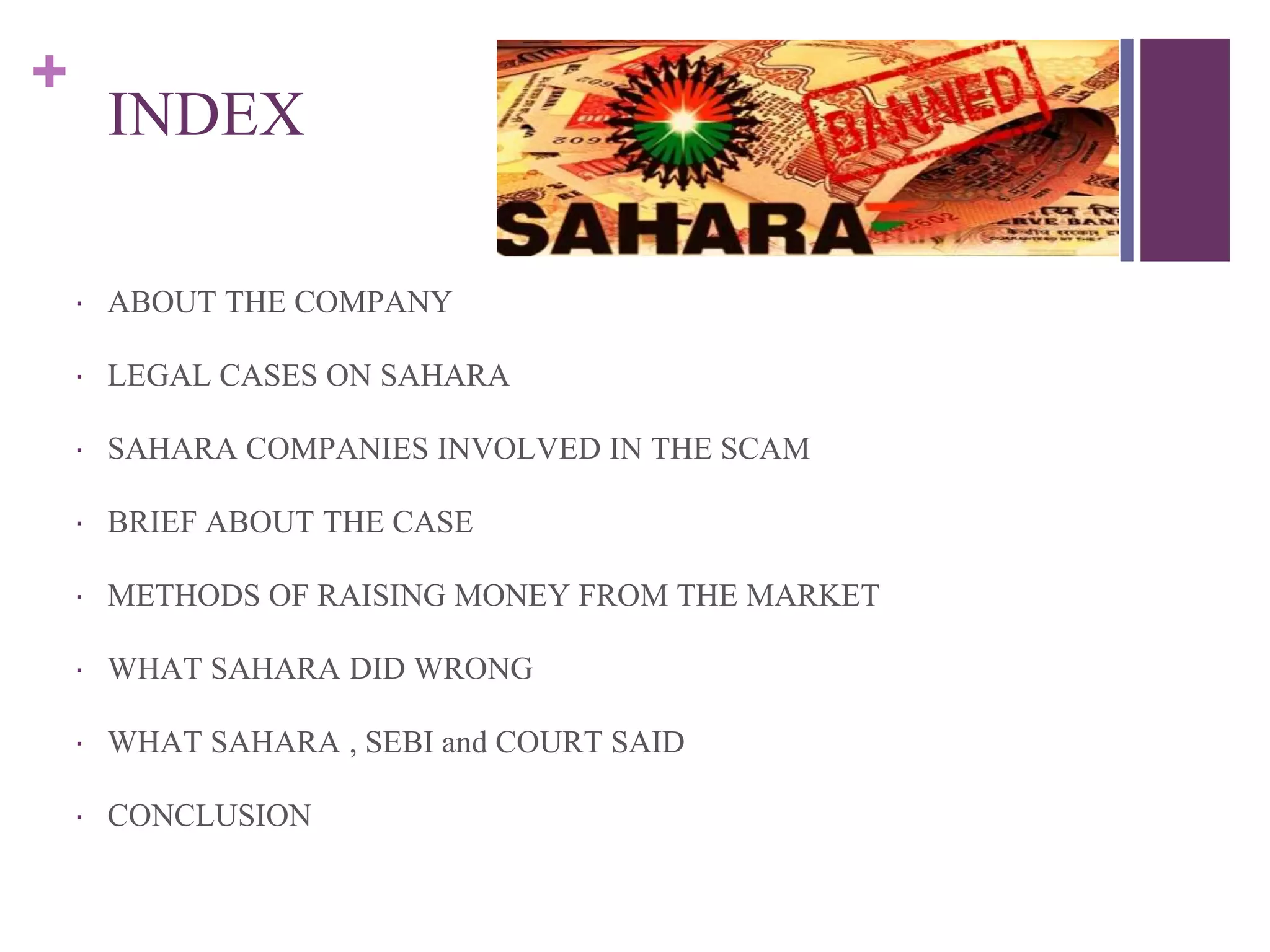 Sahara scam power point | PPTX