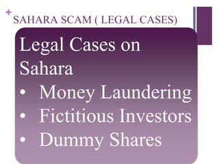 Sahara scam power point | PPTX