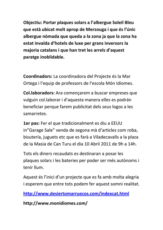 Sahara soleil bleu | DOCX