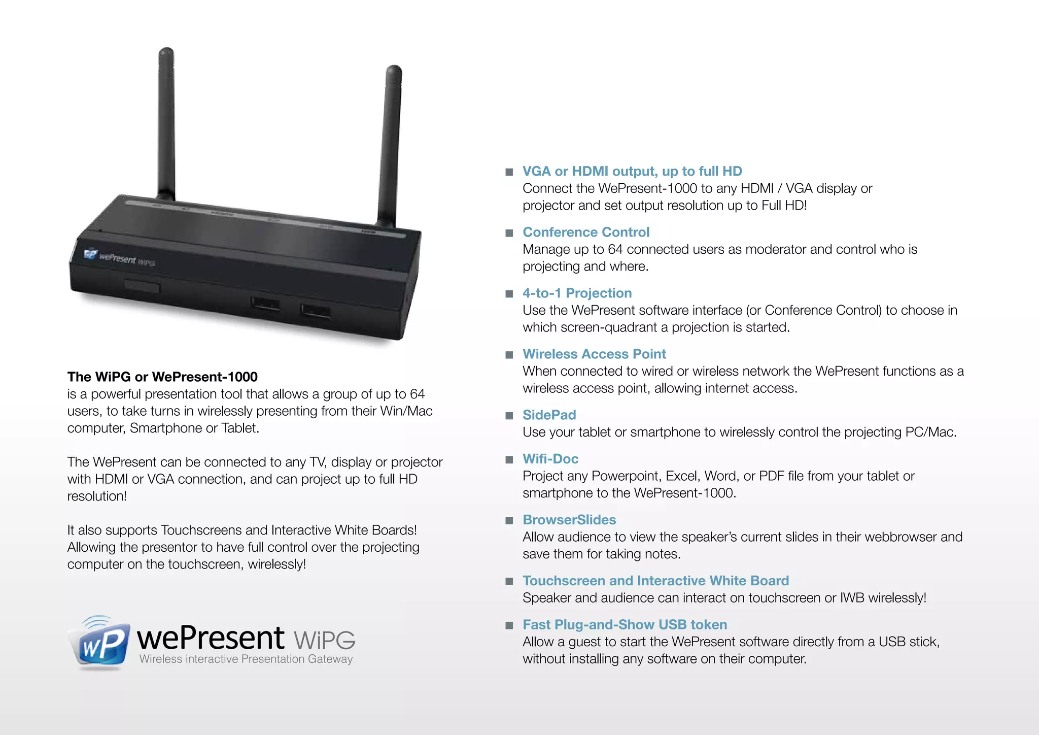 WiPG WePresent Gateway | PDF