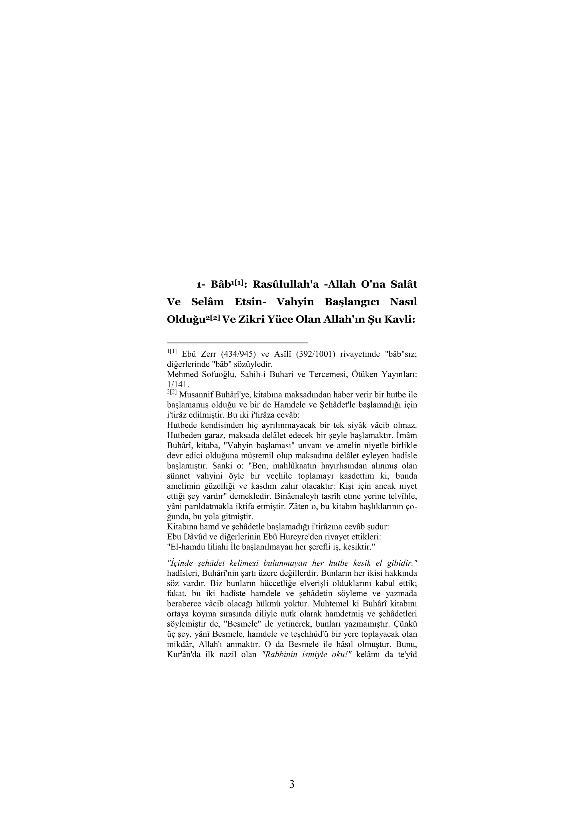 Sahih-i Buhari Hadis kitabı oku | PDF