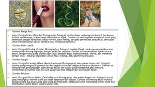materi jenis-jenis fotografi untuk mapel dasar desain komunikasi visual ...