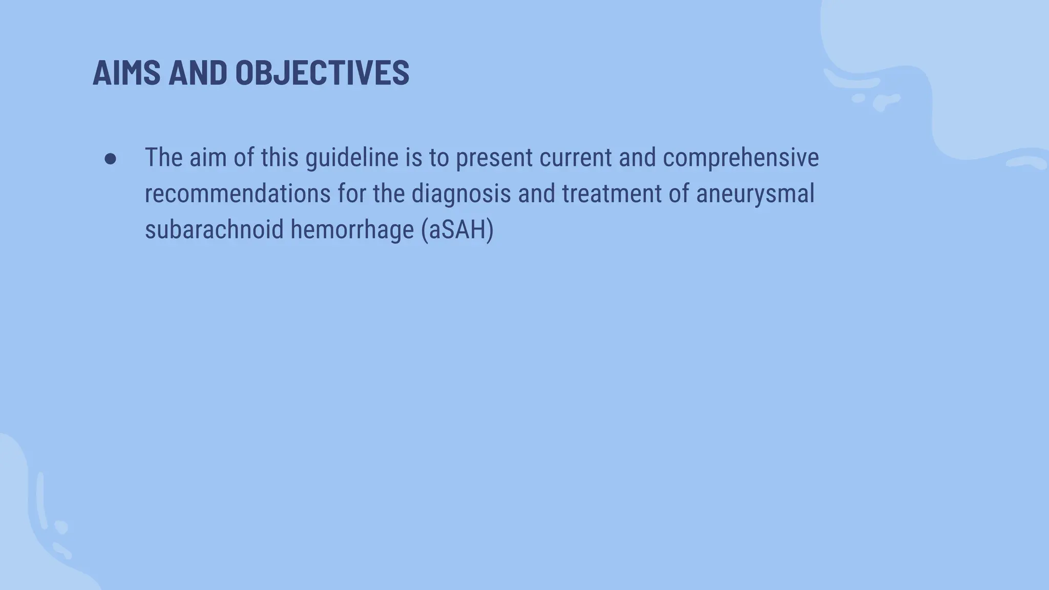 Lecture on Subarachnoid Hemorrhage (Surgery) | PDF