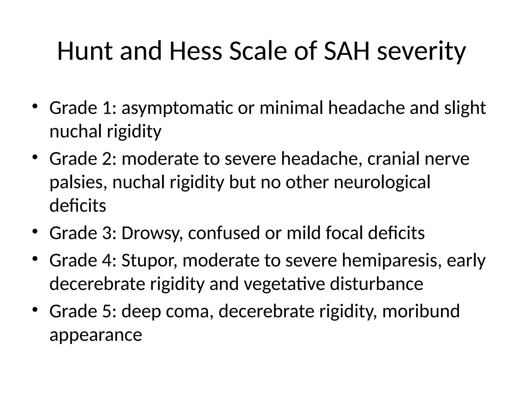 SAH Grading CAUSES OF SAH AND ITS DIFFERENT CAUSES.pptx