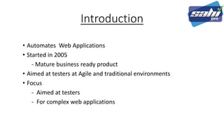 Sahi | PPTX | Web Development | Internet