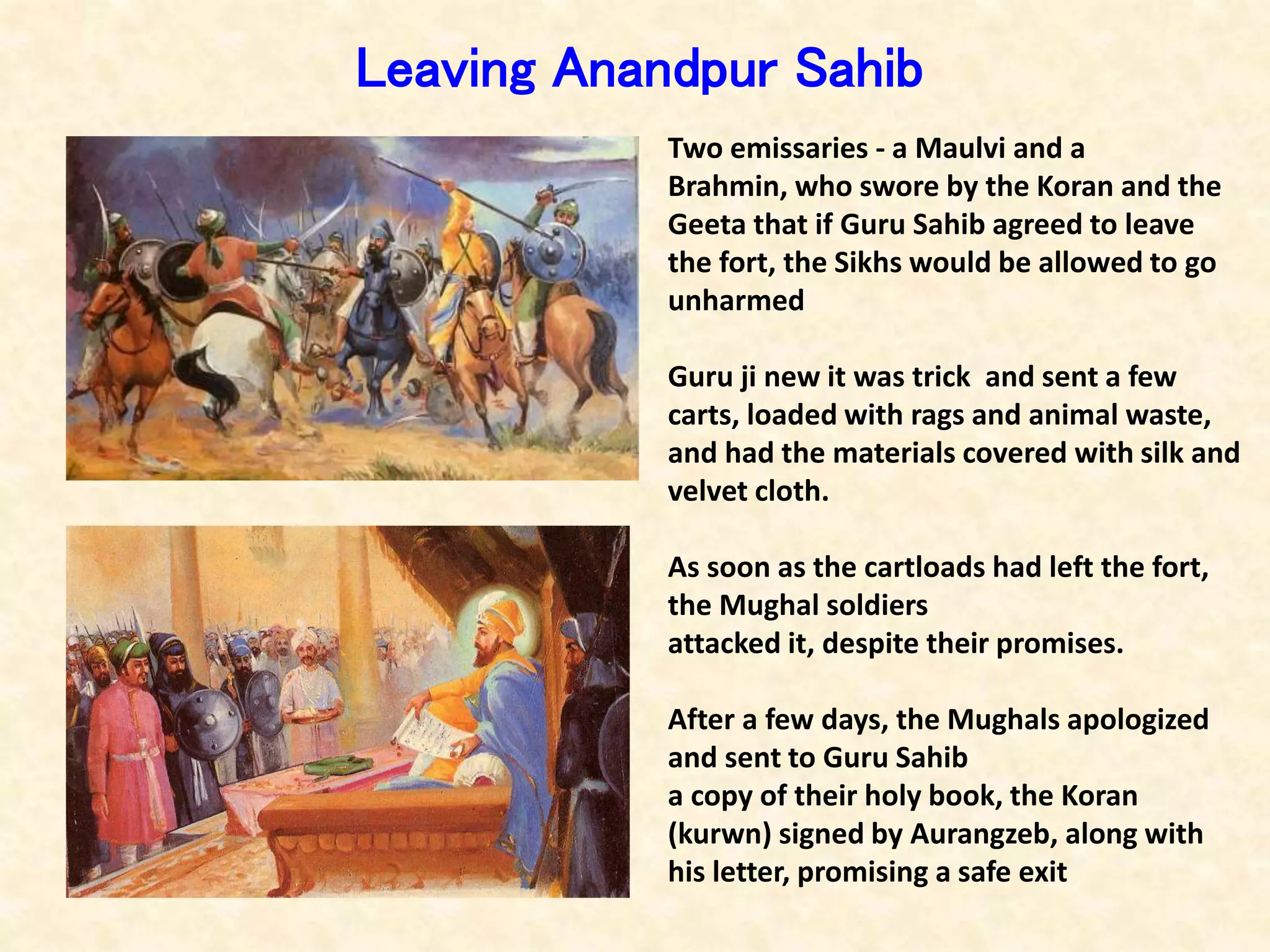 Chaar Sahibzaade Shaheedi | PPTX