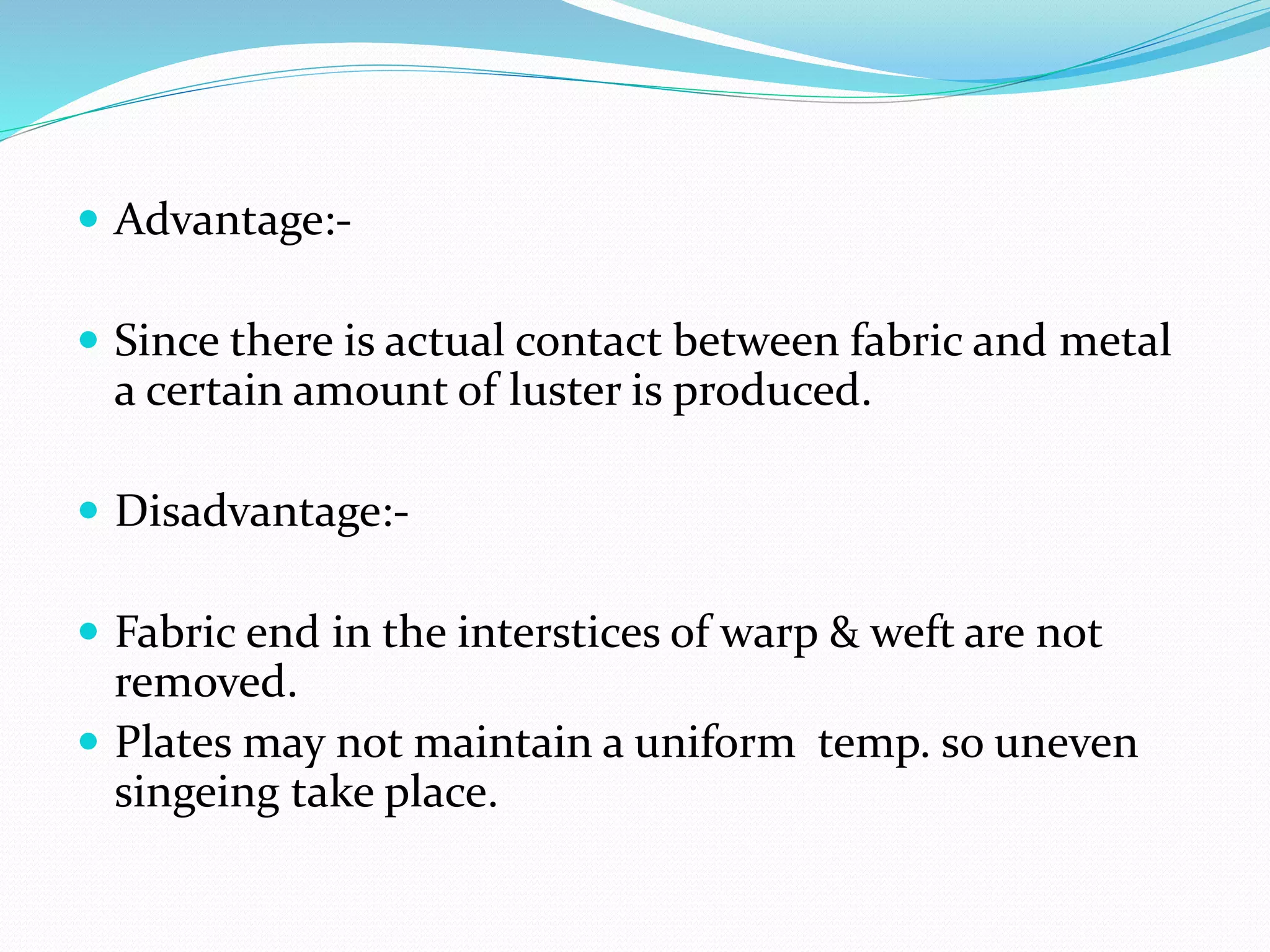 singing process in textile processing | PPT