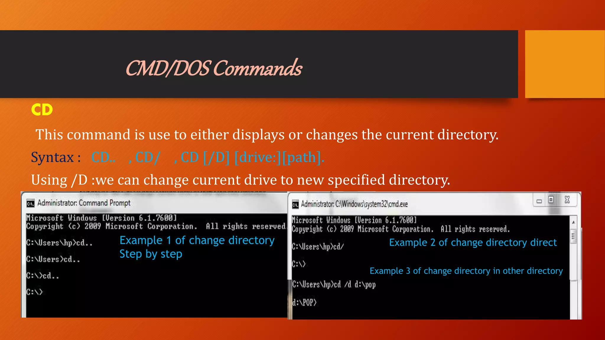 ppt on cmd cammand | PPTX