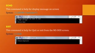 ppt on cmd cammand | PPTX