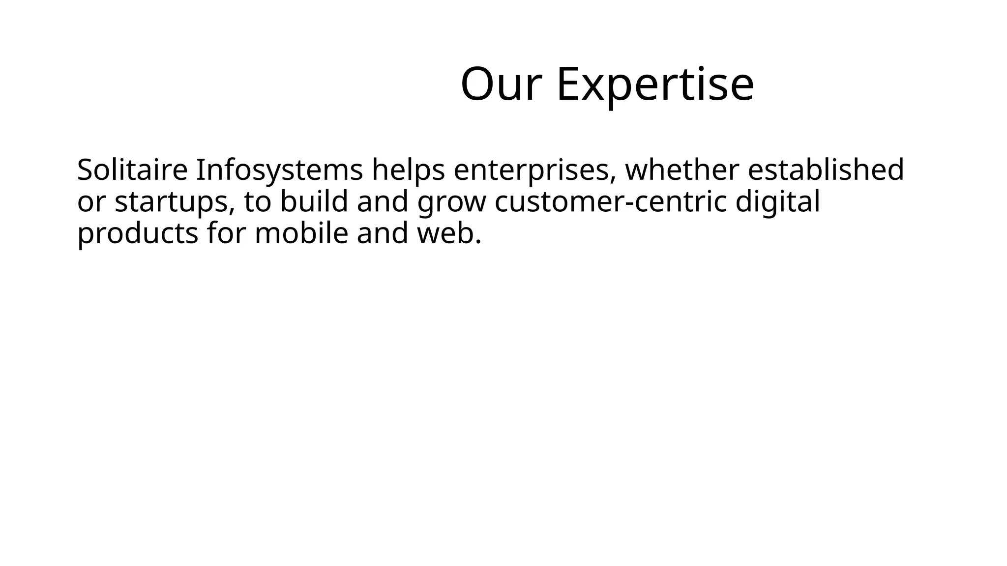 Introduction about Solitaire Infosys Pvt.ltd