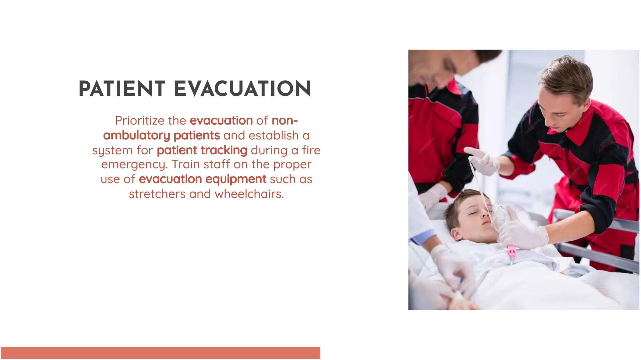 Emergency fire response , procedure for medical personal in hospital ...