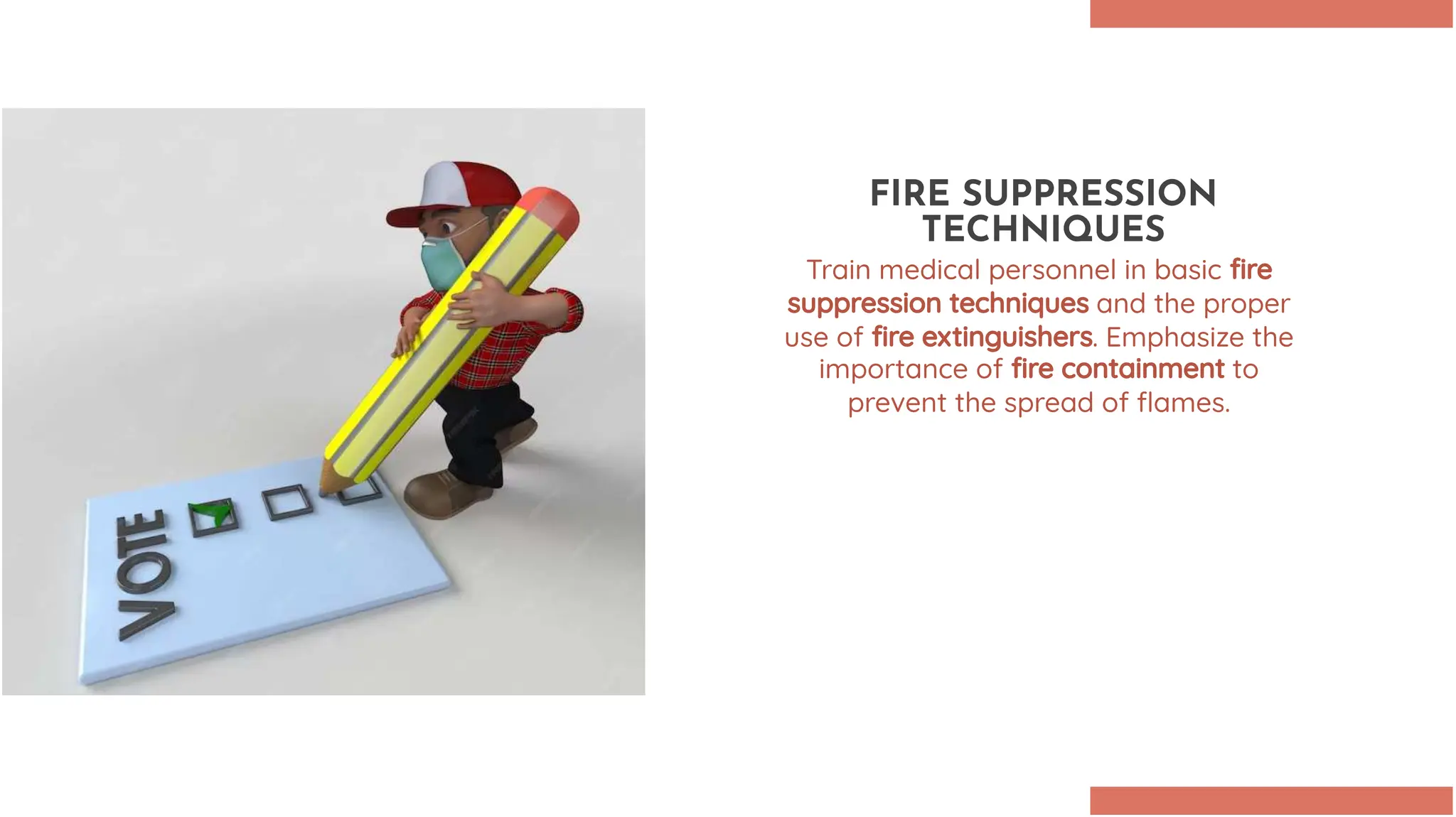Emergency fire response , procedure for medical personal in hospital ...