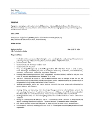 Sahil gupta latest | PDF