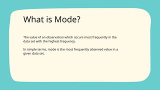 Statistics understanding Mode grouped and ungrouped.pptx