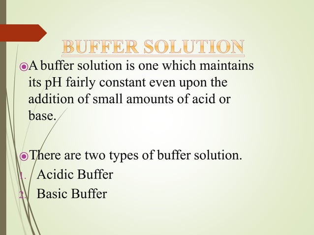 Buffer solutions. Blood buffer systems and their mechanisms of action ...