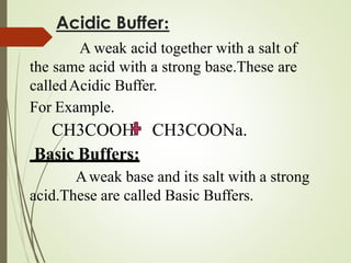 Buffer solutions. Blood buffer systems and their mechanisms of action ...