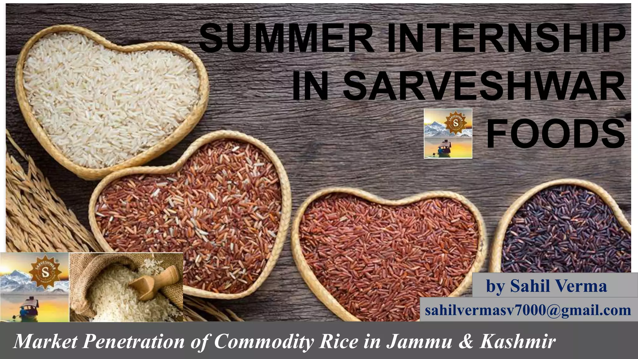 Internship Report in Sarveshwar Foods by Sahil Verma | PPTX