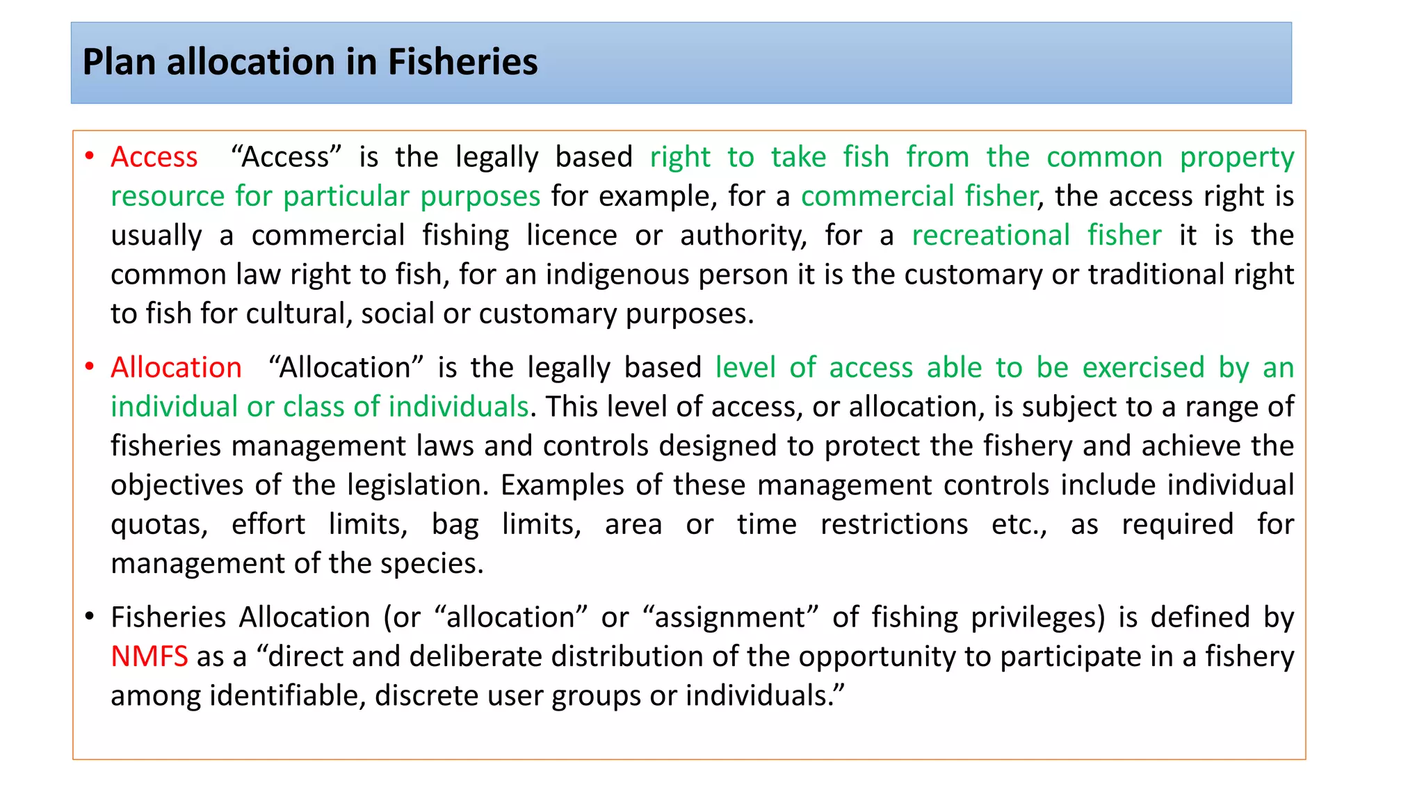 An Introduction To Fisheries Governance | PPTX