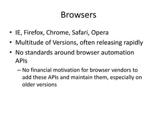 Sahi Principles and Architecture | PPTX | Browsers | Computer Software ...
