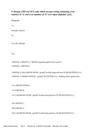 CD LAB FILE PDF GEHU FOR CD STUDENTS WHO | PDF