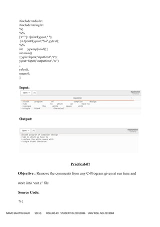 CD LAB FILE PDF GEHU FOR CD STUDENTS WHO | PDF